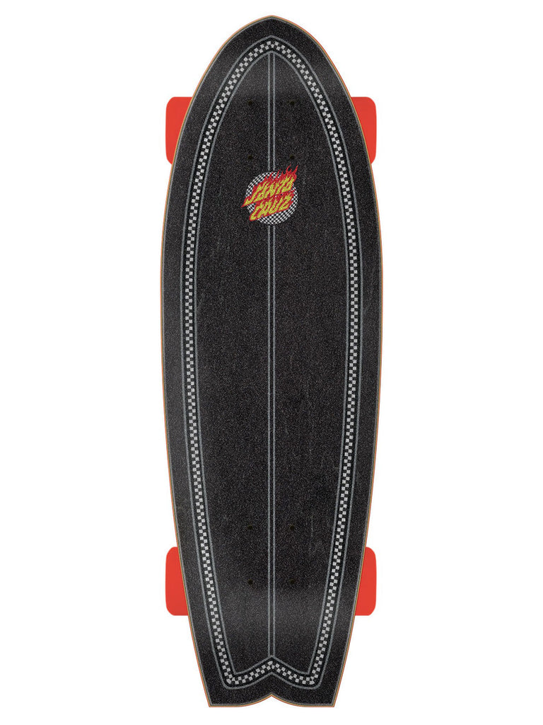 Santa Cruz Shark Flame Dot 8.8'' Complete Cruiser | EMPIRE