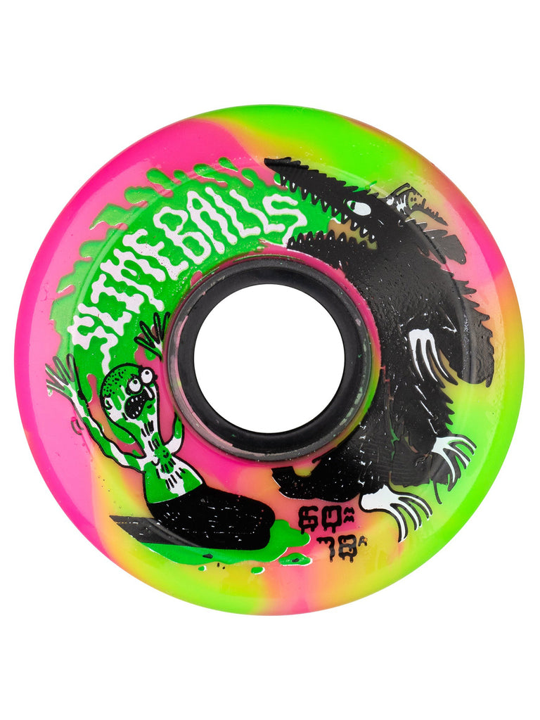 Slime Balls Jay Howell OG Slime Pink/Green Swirl Wheels | EMPIRE
