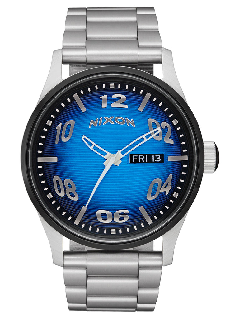 Nixon Sentry Stainless Steel Fisheye/Silver/Polar Blue Watch | EMPIRE