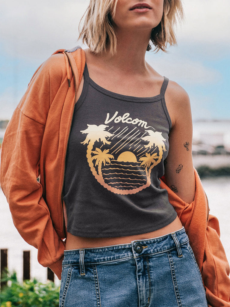 Volcom 1991 Women Strappy Crop Tank Top Spring 2024 | EMPIRE