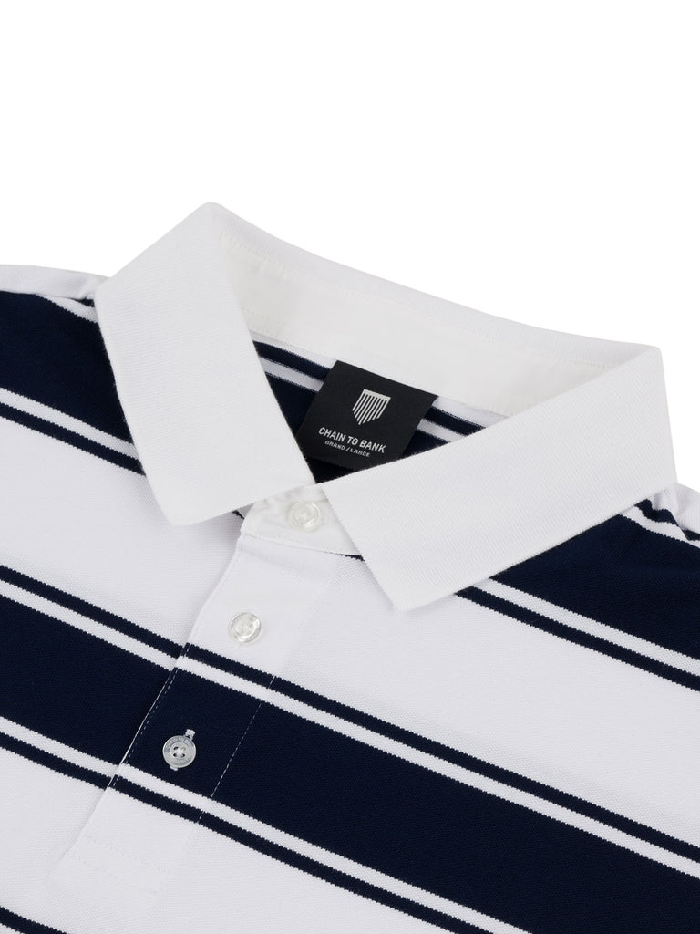 Chain To Bank Strife Stripe Long Sleeve Polo Fall 2025 | EMPIRE