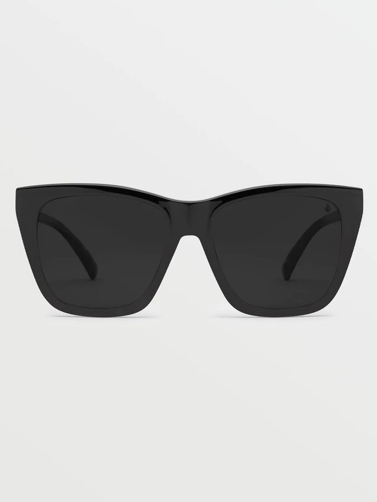 Volcom Looky Lou Gloss Black/Gray Sunglasses | EMPIRE