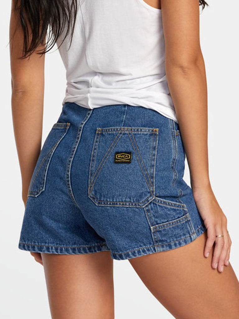 RVCA Recession Blue Rinse Women Shorts | EMPIRE
