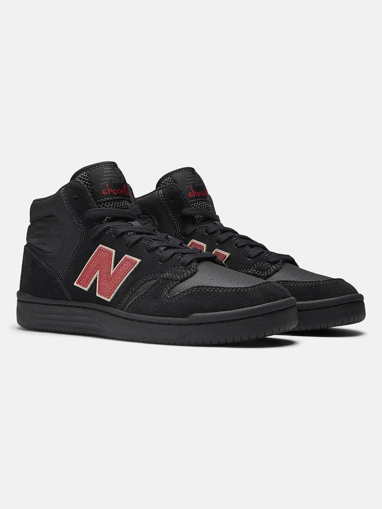 New Balance x Chocolate Numeric 480 High Black/Red Shoes | EMPIRE