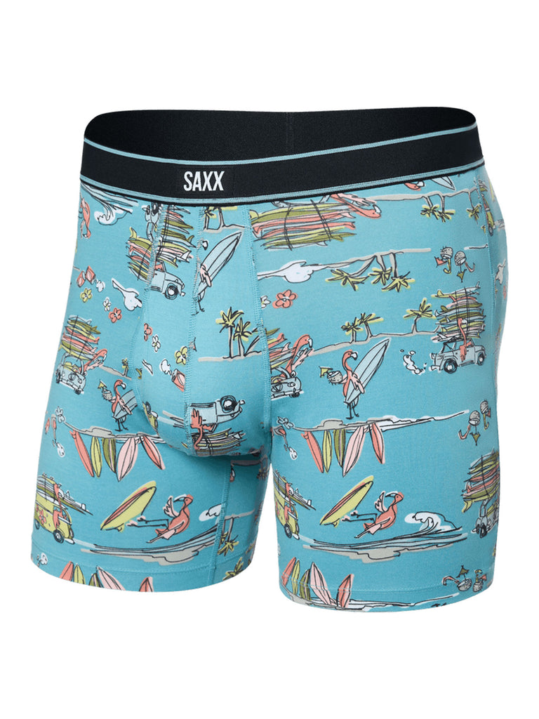 Saxx Daytripper Beach Or Bust Reef Blue Boxer | EMPIRE
