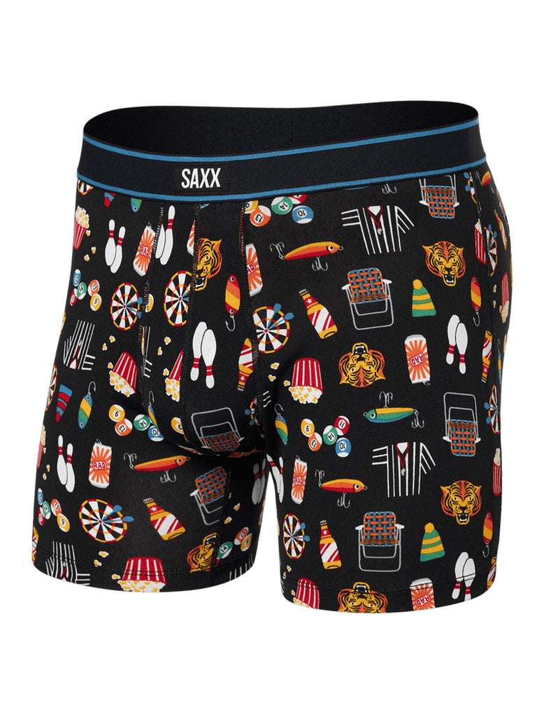 Saxx Daytripper Types Of Stripes Black Boxer | EMPIRE