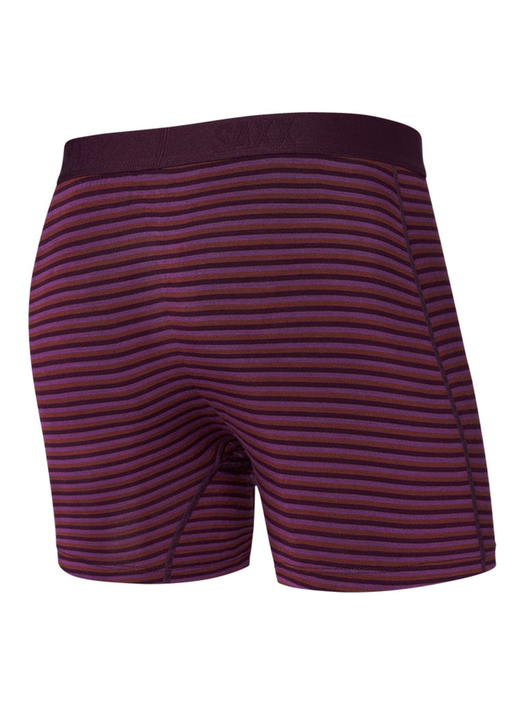 Saxx Ultra Soft Micro Stripe Plum Boxer Fall 2023 | EMPIRE